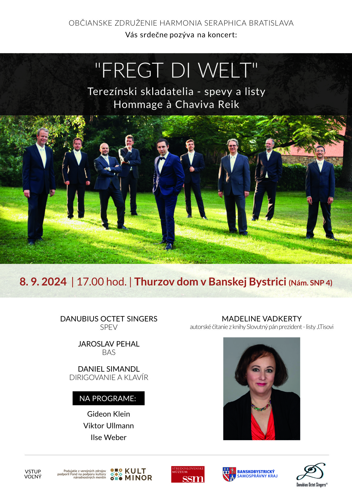 Fregt di Welt - piesne a listy - Hommage á Chaviva Reik | Banská Bystrica